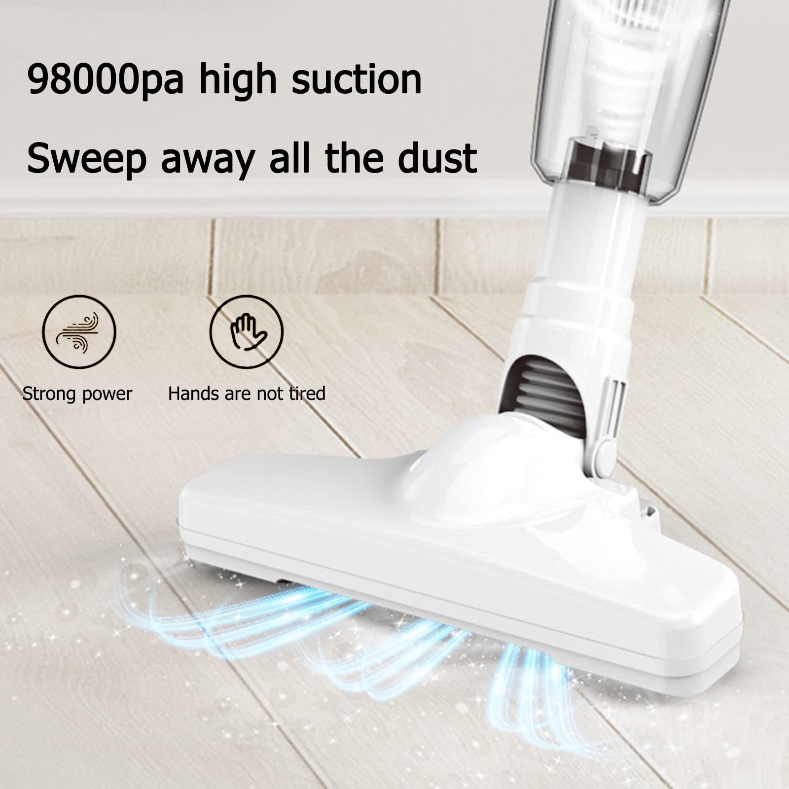 Cordless Vacuum Cleaner, 60w 4.8kpa Lightweight Stick Vacuum Cleaner with 1200mah Battery Capacity, Advanced Filtration System, Advanced Portable Vacuum for Home, Office #