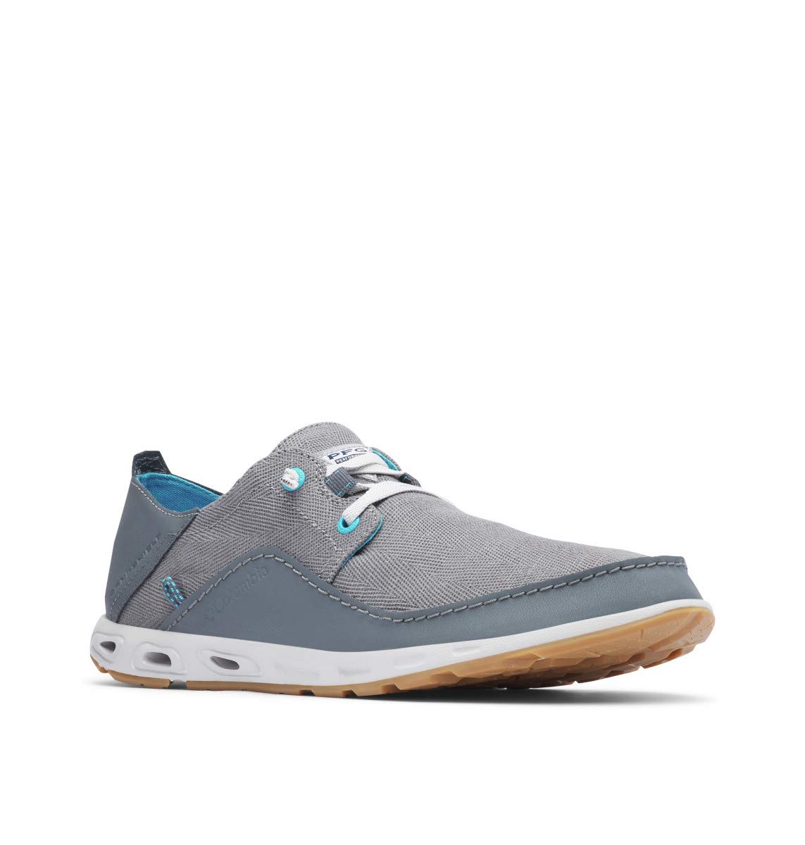 Columbia Men's Bahama Vent Loco Relax III Boat Shoe,Graphite/Blue chill,9