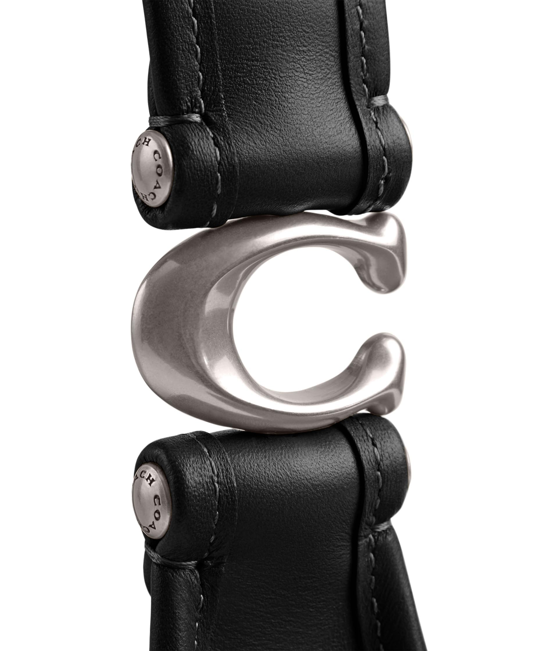 COACH Glovetanned Leather Eve Shoulder Bag, Black