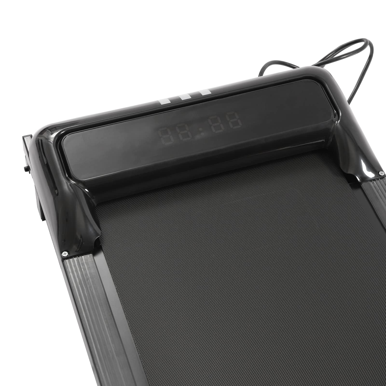Electric Portable Treadmill Under Desk Smart Walking Pad 2.25HP Compact Running Walking Jogging Machine with LED Screen and Remote Control Under Desk Treadmill for Home Gym Cardio Fitness(Black)