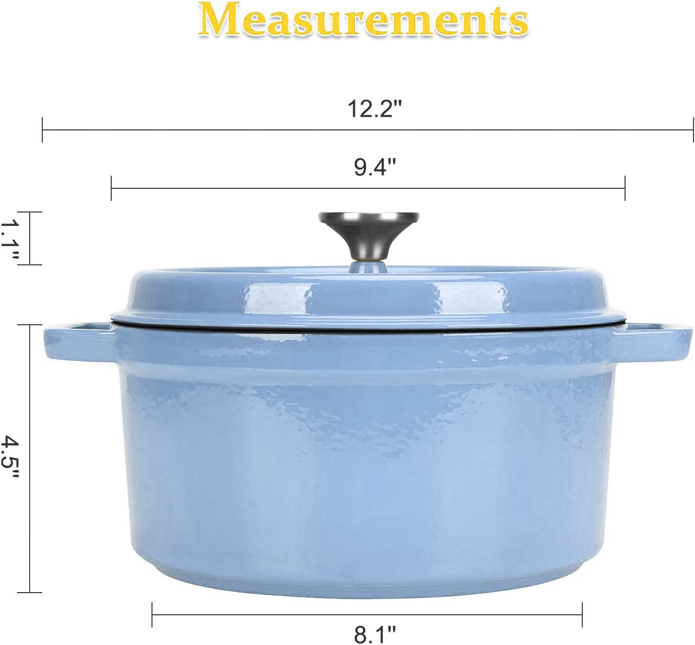 Dutch Oven Pink,Enameled Cast Iron Dutch Oven with Lid, 5.25 Quart Round Nonstick Enamel Cookware Crock Pot,Dutch Oven with Dual Handle and Cover Casserole Dish 9.45 Inch