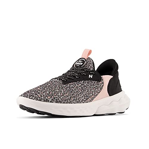 New Balance Women's Fresh Foam Roav Elite V1 Running Shoe, Black/Pink Haze, 8