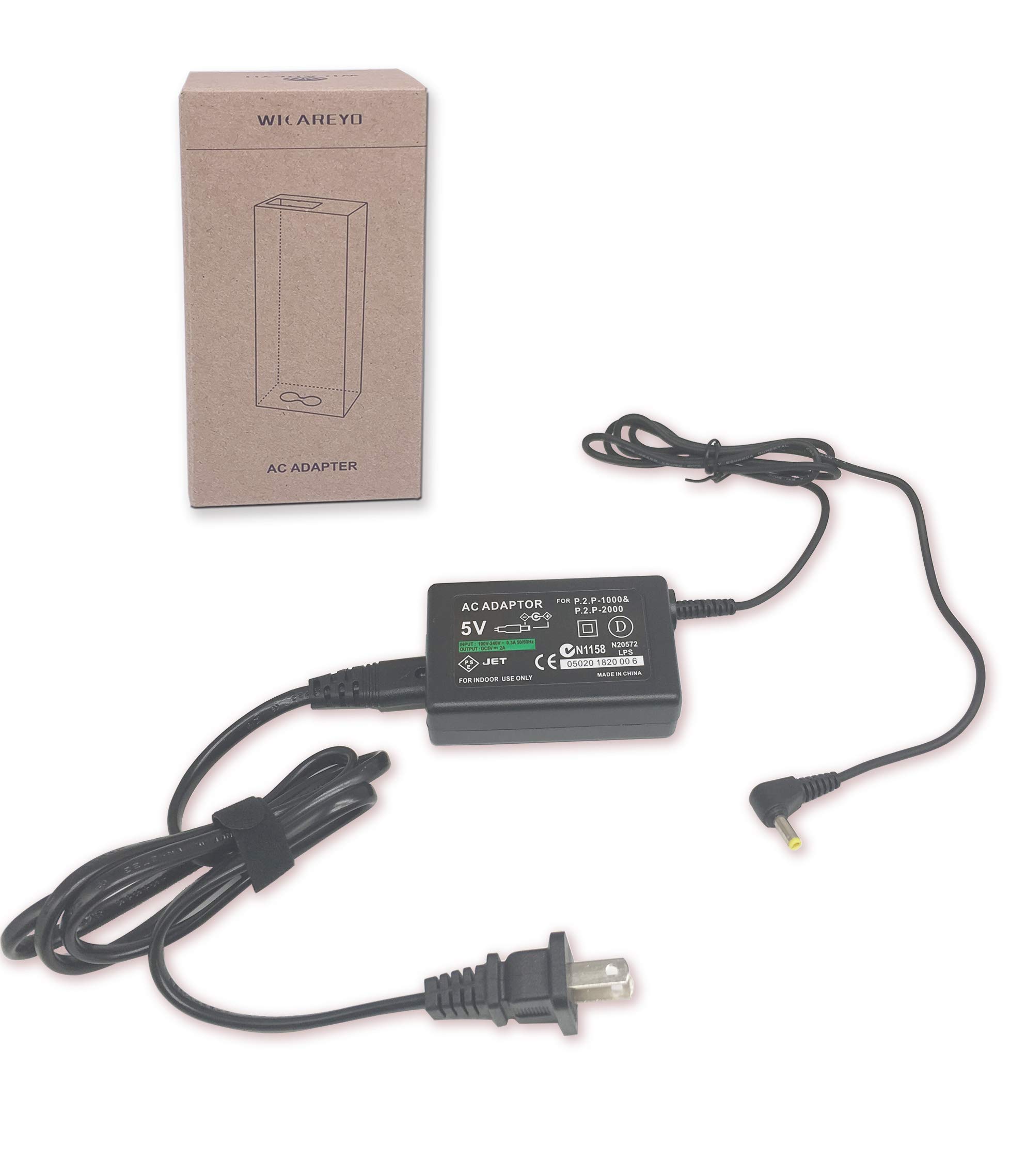 WICAREYO AC Adapter Power Supply Power Cord for PSP 1000 2000 3000