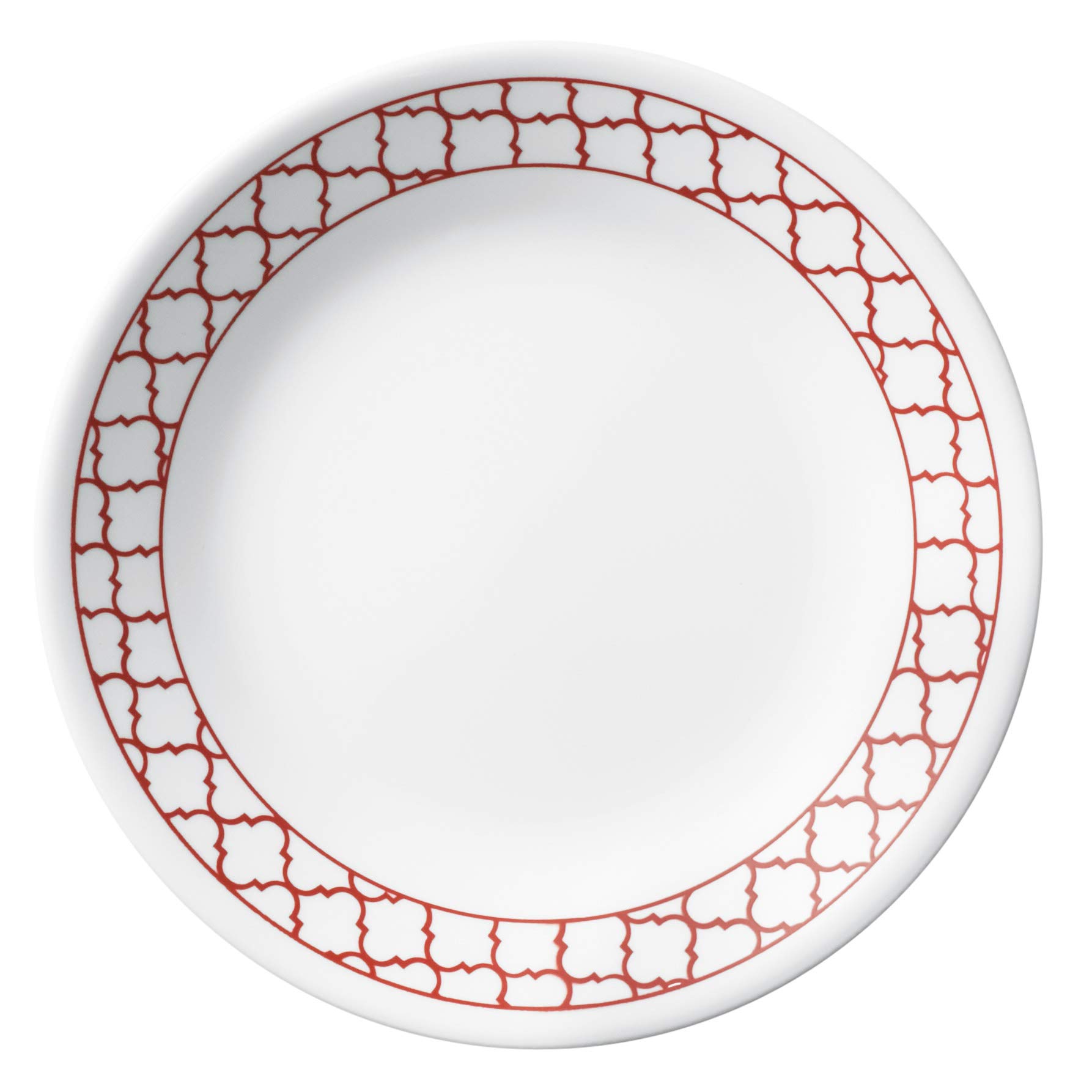 Corelle 18-Piece Service for 6, Chip Resistant, Crimson Trellis Dinnerware Set