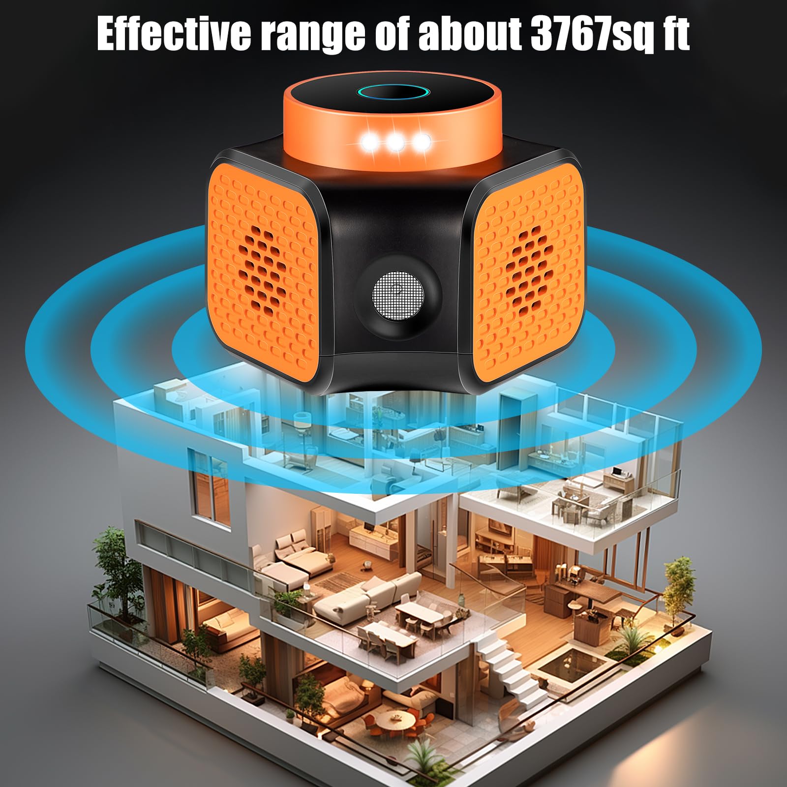 Jahy2Tech Mouse Repellent Ultrasonic Plug in Ultrasonic Pest Repeller 4-in-1 Mice Repellent Indoor Ultrasonic Mouse Repellent with Strobes Light Squirrel Repellent Indoor Attic Houses Garages Barns