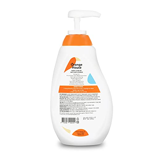 ORANGE HOUSE Baby Bottle Dish Soap Planted-Based Bottle Soap Cleaner, 21.9 Fl oz (3 Pack)