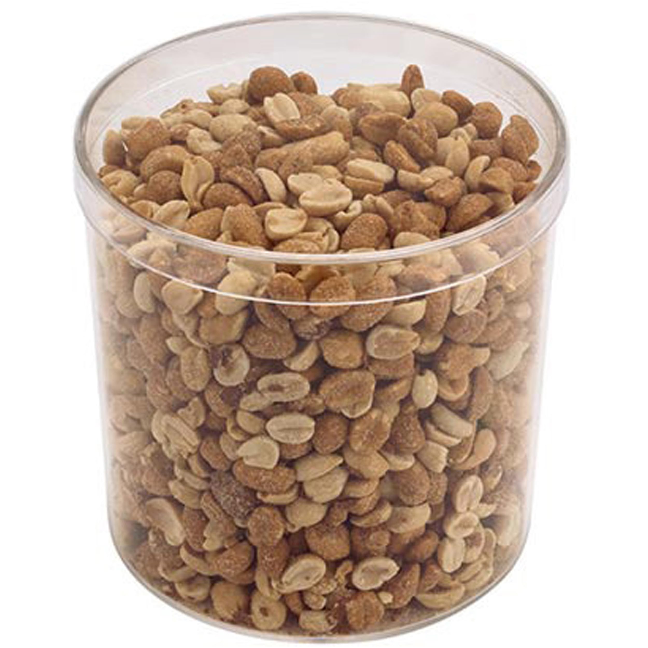 Pioneer Plastics 190C Clear Round Plastic Container, 5.125" W x 5.125" H, Pack of 2