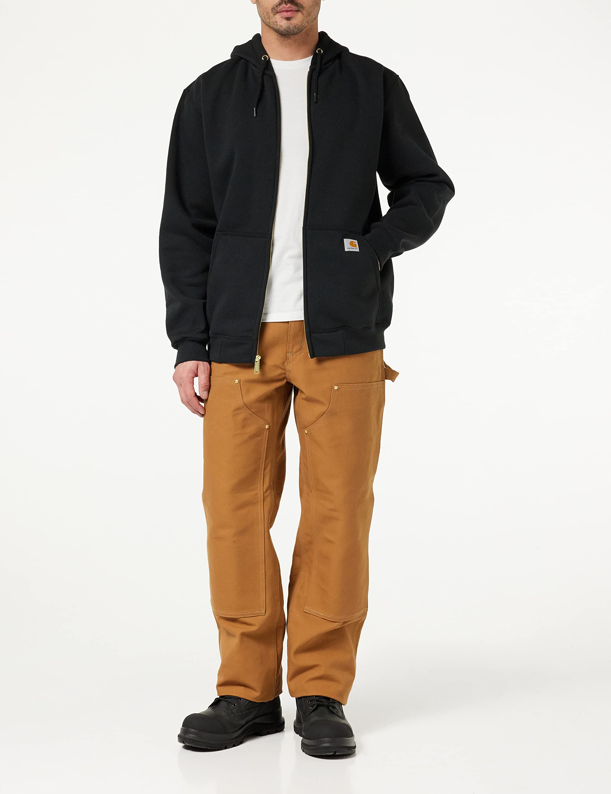 CarharttmensLoose Fit Midweight Full-Zip SweatshirtBlack2X-Large