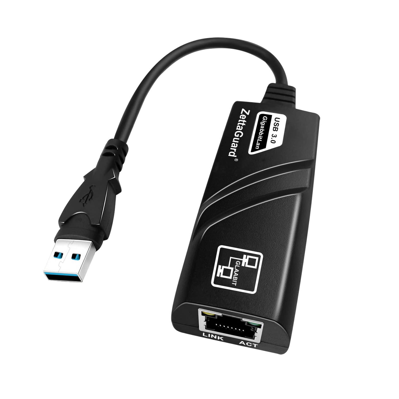 Upgraded - Zettaguard USB 3.0 AX88179 to Ethernet 10/100/1000 RJ45 Fast LAN Wired Network USB Ethernet Adapter Port for MacBook, Chromebook, Win 10 and Compatible with Nintendo Switch