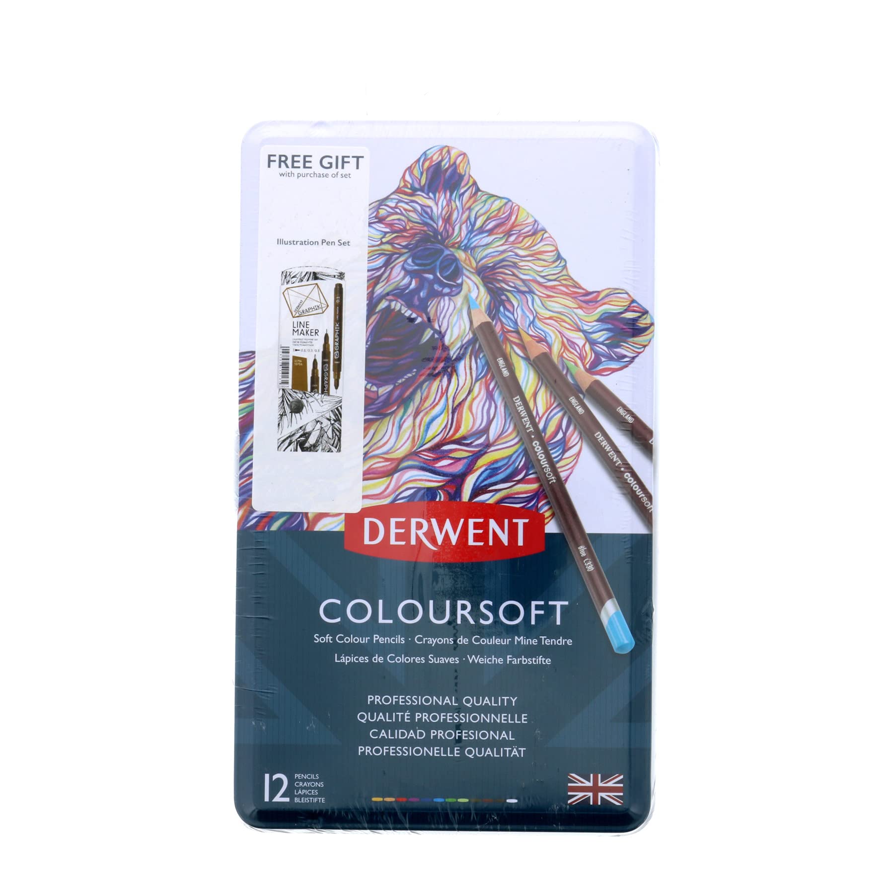 Derwent Coloursoft Colored Pencil, 1 Count (Pack of 1), Multicolor