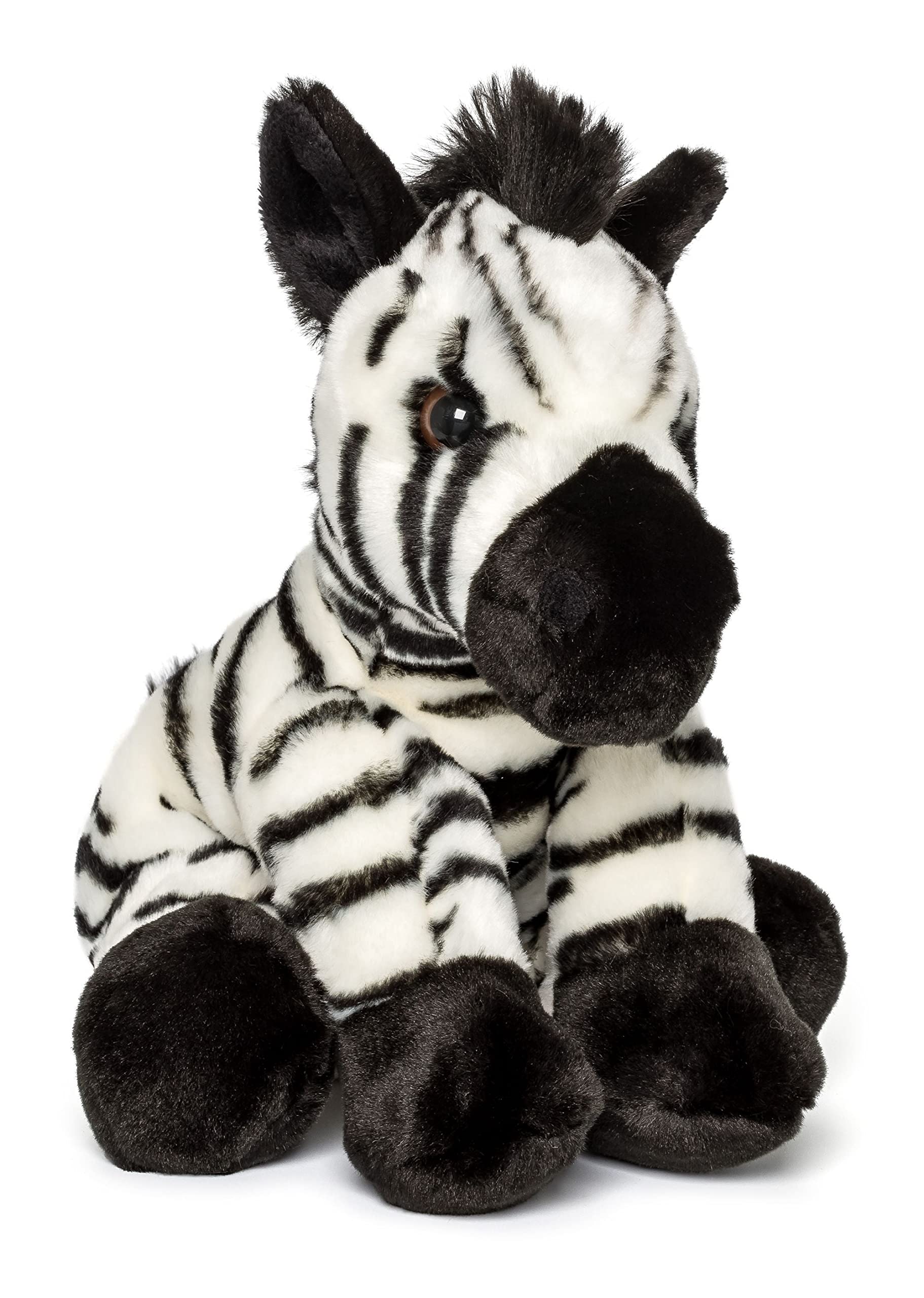 Wildlife Tree 12 Inch Stuffed Zebra Plush - Soft and Floppy Animal Kingdom Collection Toy for Creative Play and Learning