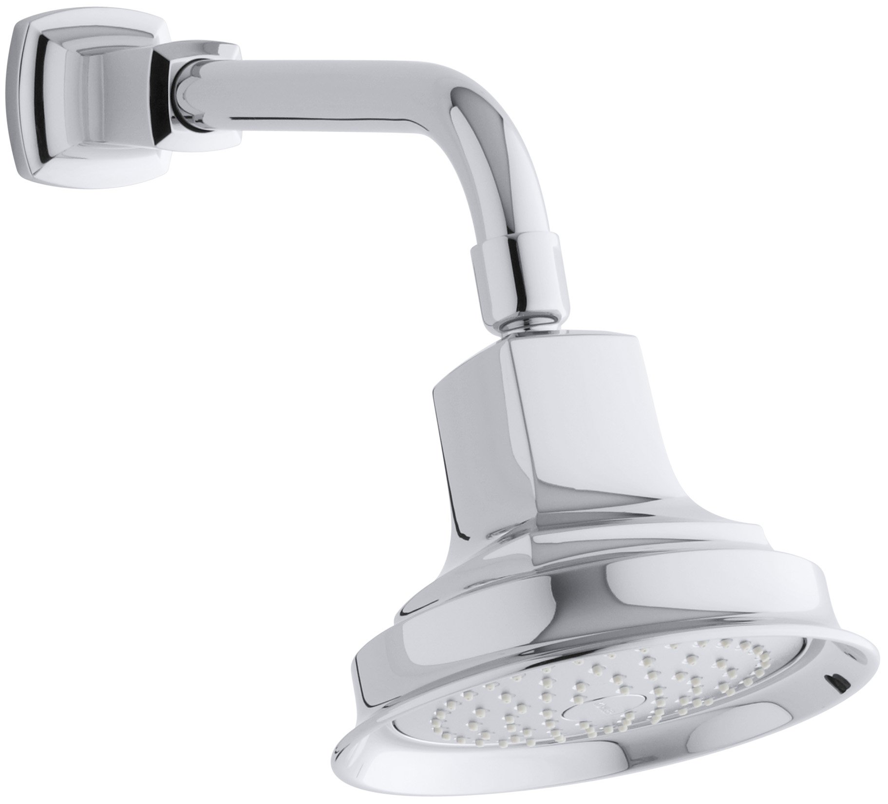KOHLER 16244-AF Margaux 2.5 GPM Single-Function Wall-Mount Showerhead, Vibrant French Gold