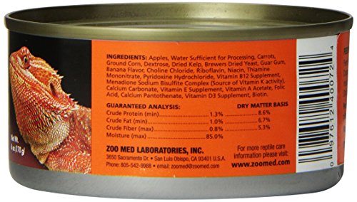 Zoo Med Bearded Dragon Adult Wet Food, 6-Ounce