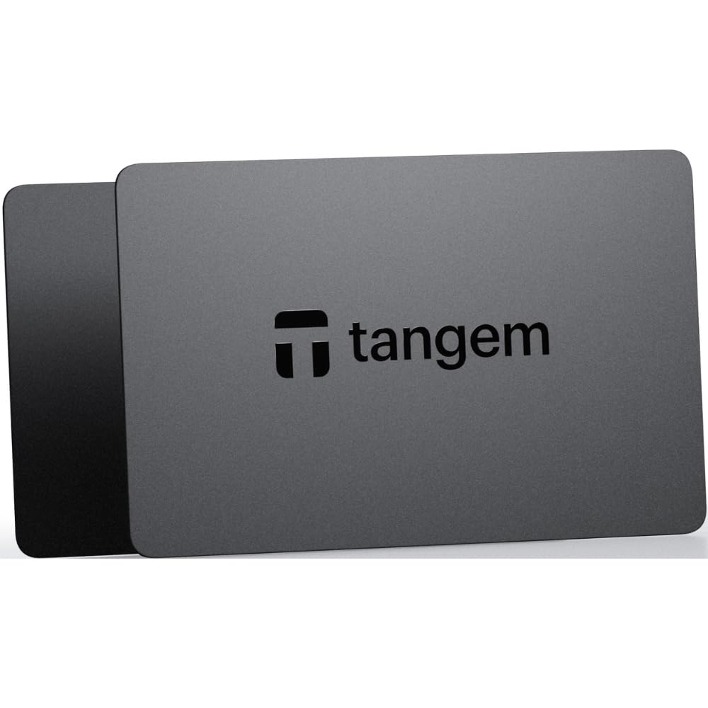 TANGEM Wallet Pack of 3 - Secure Crypto Wallet - Trusted Cold Storage for Bitcoin, Ethereum, NFT's & More Coins - 100% Offline Hardware Wallet