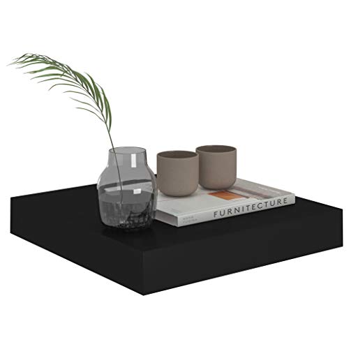 SKM Floating Shelves Wall Shelves for Awards, Books, Collectibles, Ornaments Display 9.1"x9.3"x1.5" 1 PCS Black