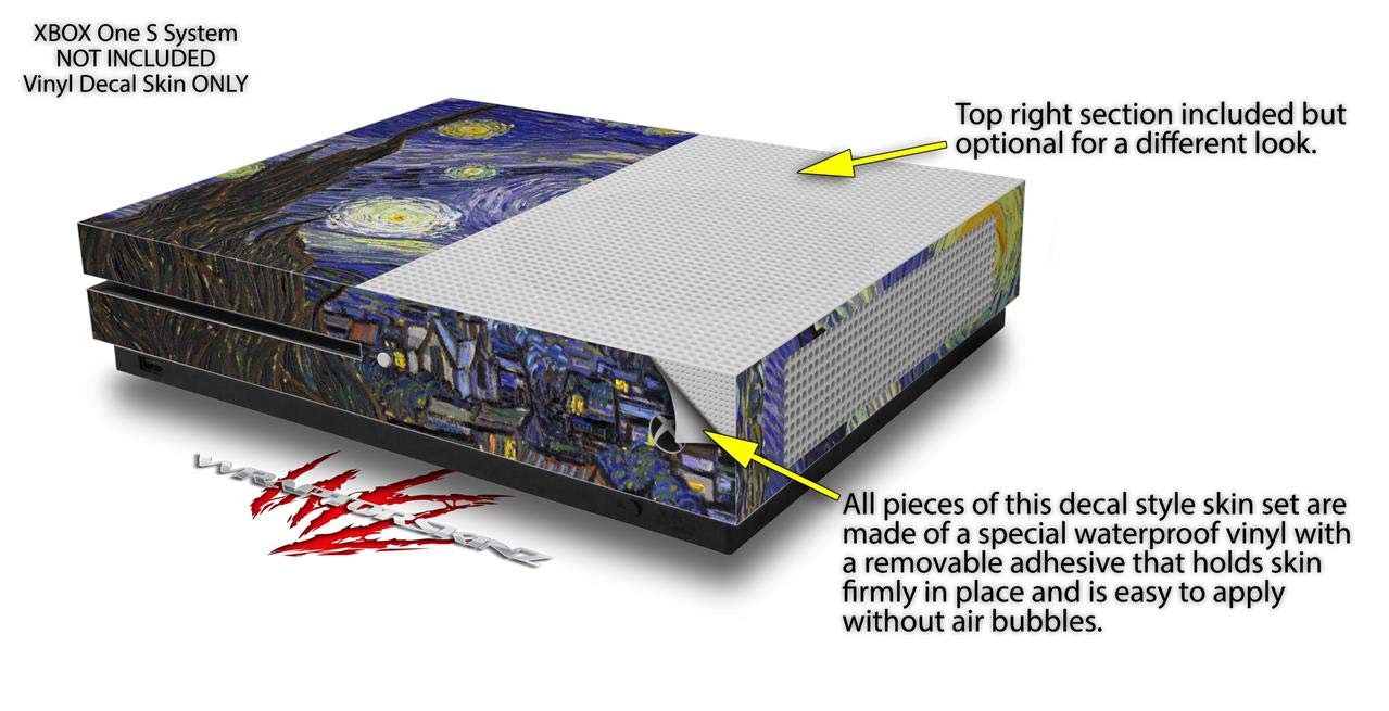 WraptorSkinz Decal Skin Wrap Set works with 2016 and newer XBOX One S Console and 2 Controllers Vincent Van Gogh Starry Night