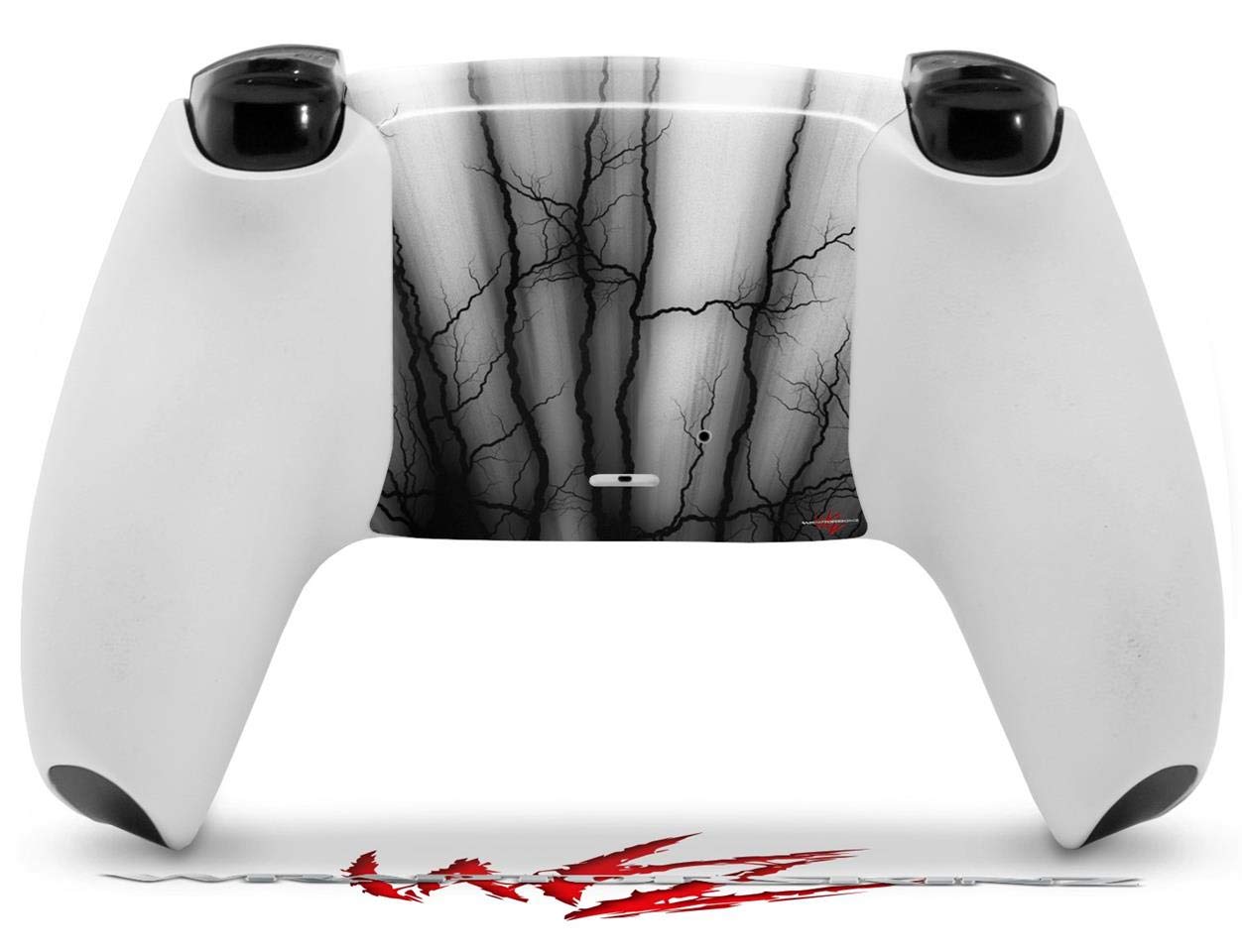 WraptorSkinz Skin Wrap compatible with Sony PS5 DualSense Controller Lightning Black (CONTROLLER NOT INCLUDED)