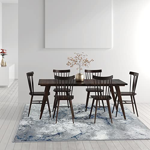 LUXE WEAVERS Cambridge Collection Abstract Area Rug 1685 Blue 8x10
