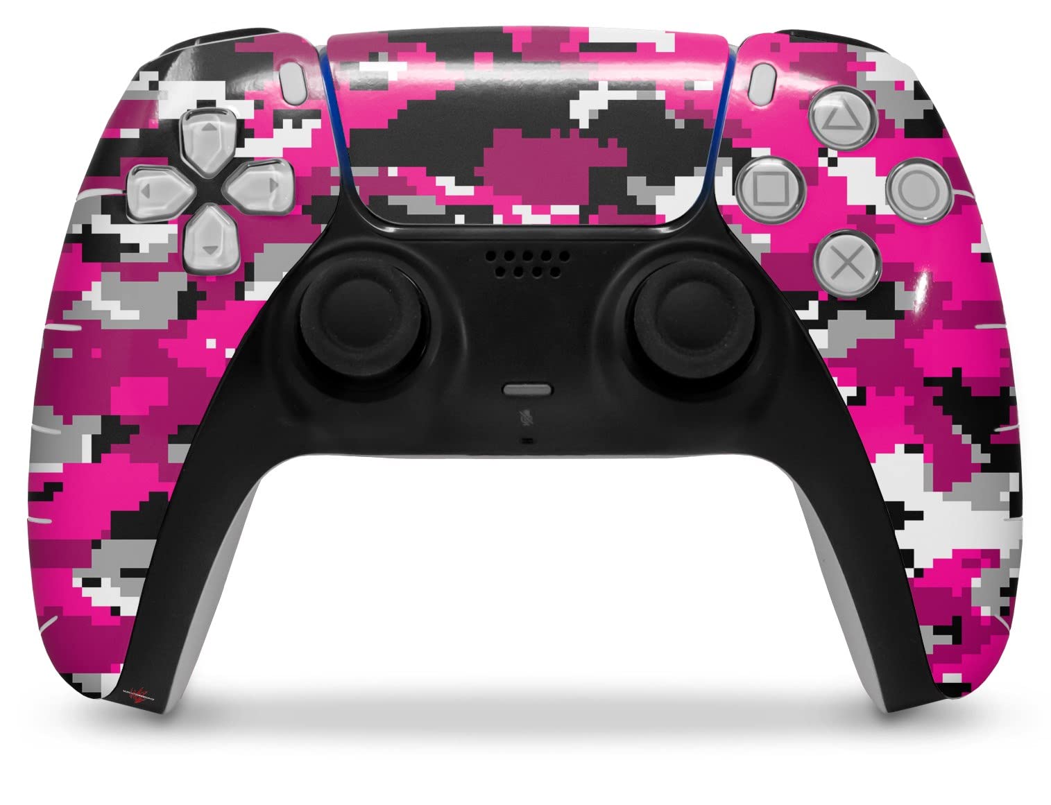 WraptorSkinz Skin Wrap compatible with Sony PS5 DualSense Controller WraptorCamo Digital Camo Hot Pink (CONTROLLER NOT INCLUDED)