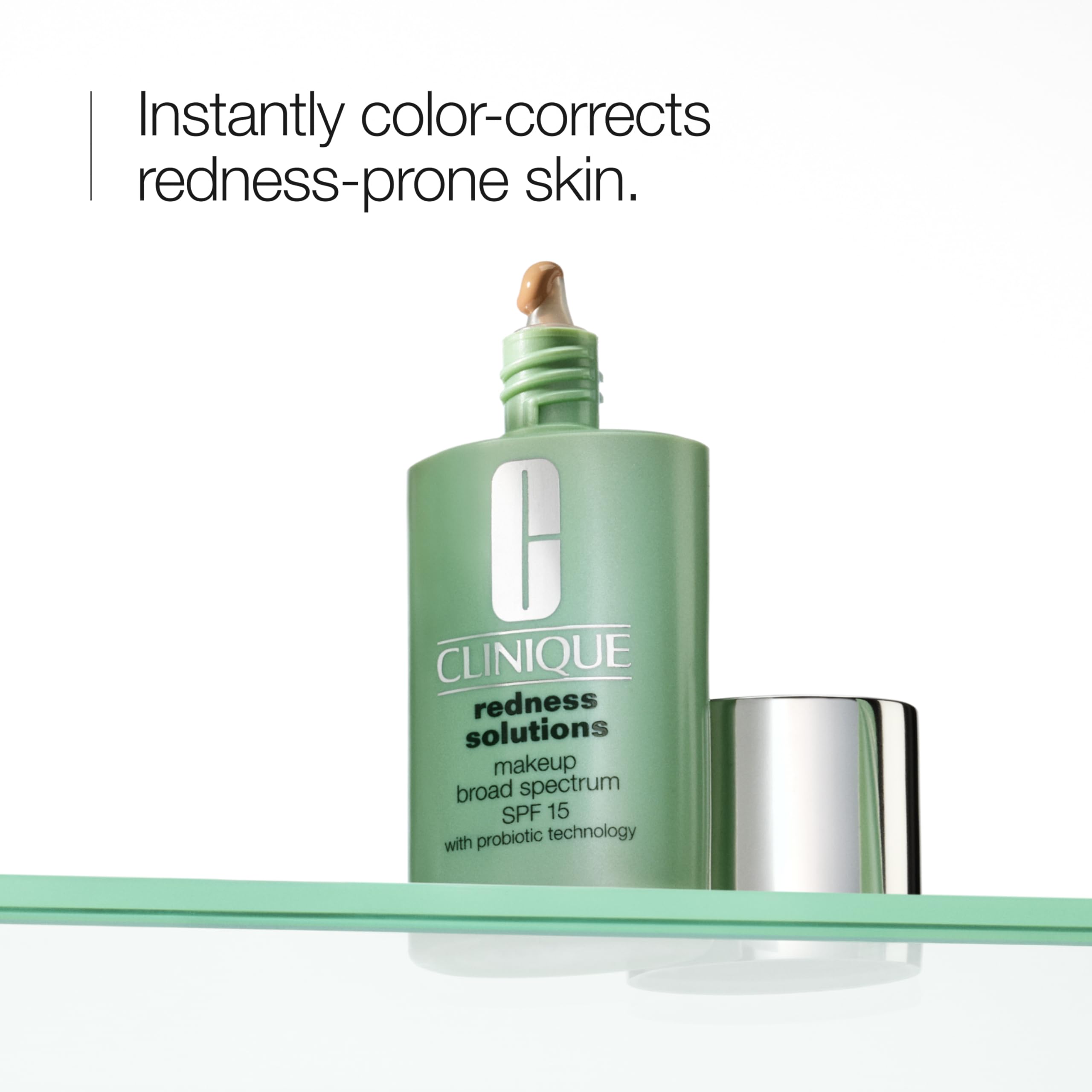 Clinique Redness Solutions Face Makeup Broad Spectrum SPF 15 with Probiotic Technology, Calming Neutral