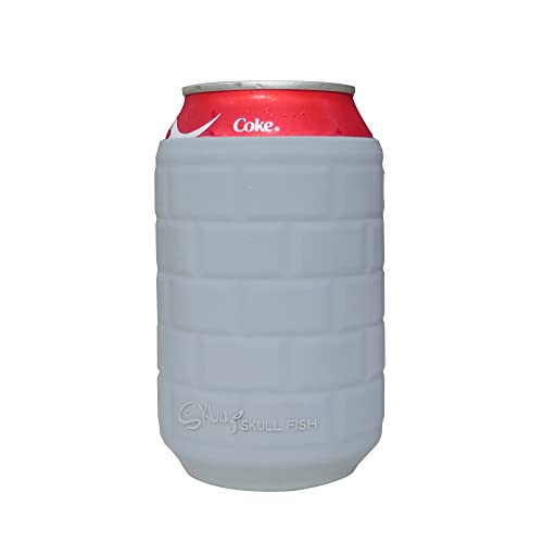 Soft Silicone Sleeves Insulators for Standard Soda/Beverage/Beer Can, 12OZ Standard Can Cold Insulating Covers, Soda Sleeves Coolers Holder, Non-slip Beverage Can Coolier Sleeves (Gray)