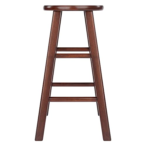 Winsome Wood Element Counter Stools, 2-Pc Set, Walnut, 24