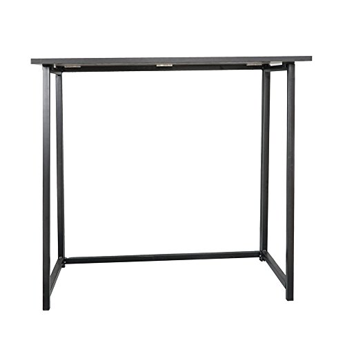 HAINEW Computer Desk Folding Desk Collapsible Gaming Desk Small Desk for Small Spaces Space Saving Computer Table Writing Workstation for Home Office, Black, 31.5" L x 17.72" W x 29.33" H