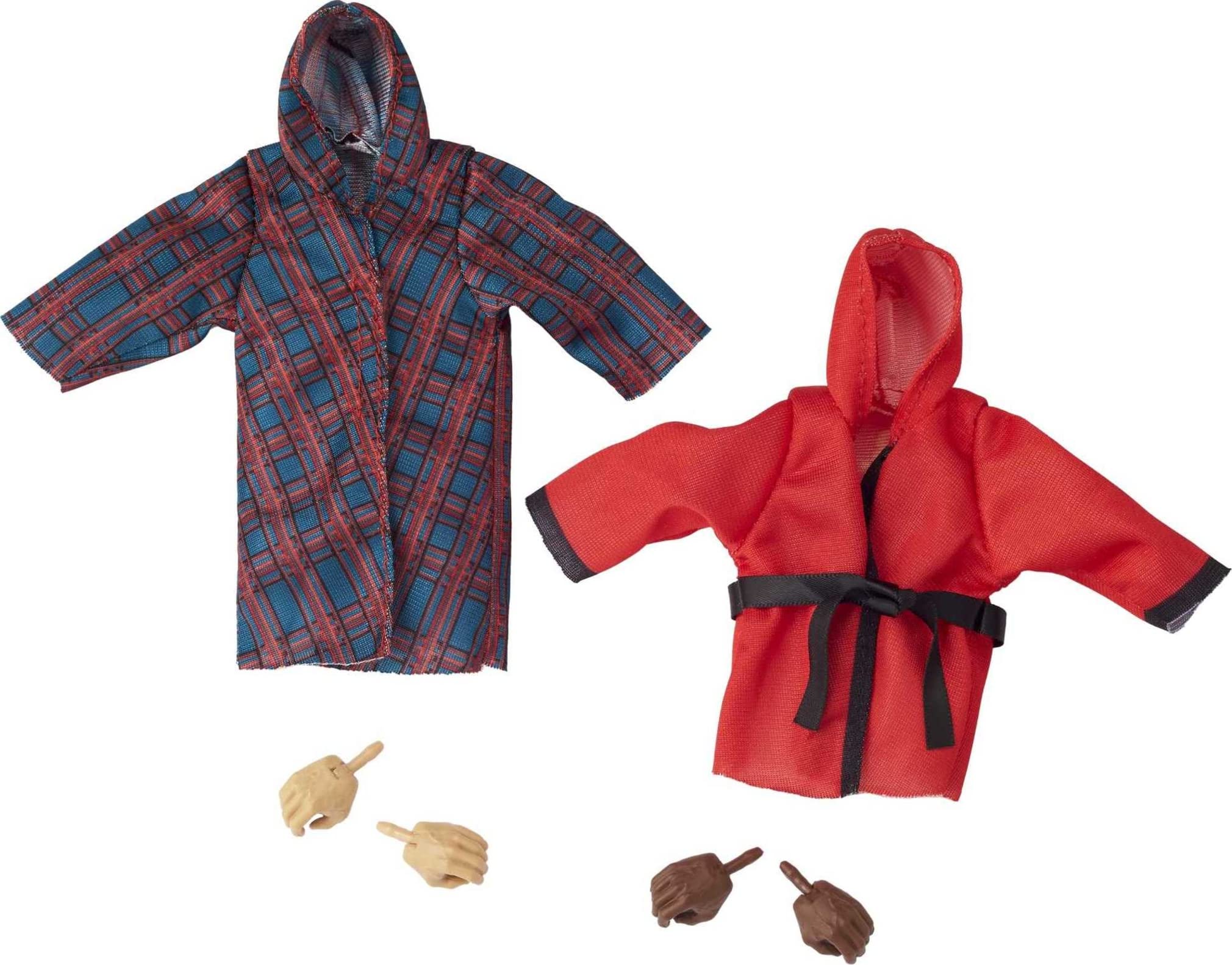 WWE Mr. T vs “Rowdy” Roddy Piper Elite Collection 2-Pack 6-in Action Figure with Boxing Robes & Swappable Hands, Posable Collectible Gift for WWE Fans Ages 8 Years Old & Up