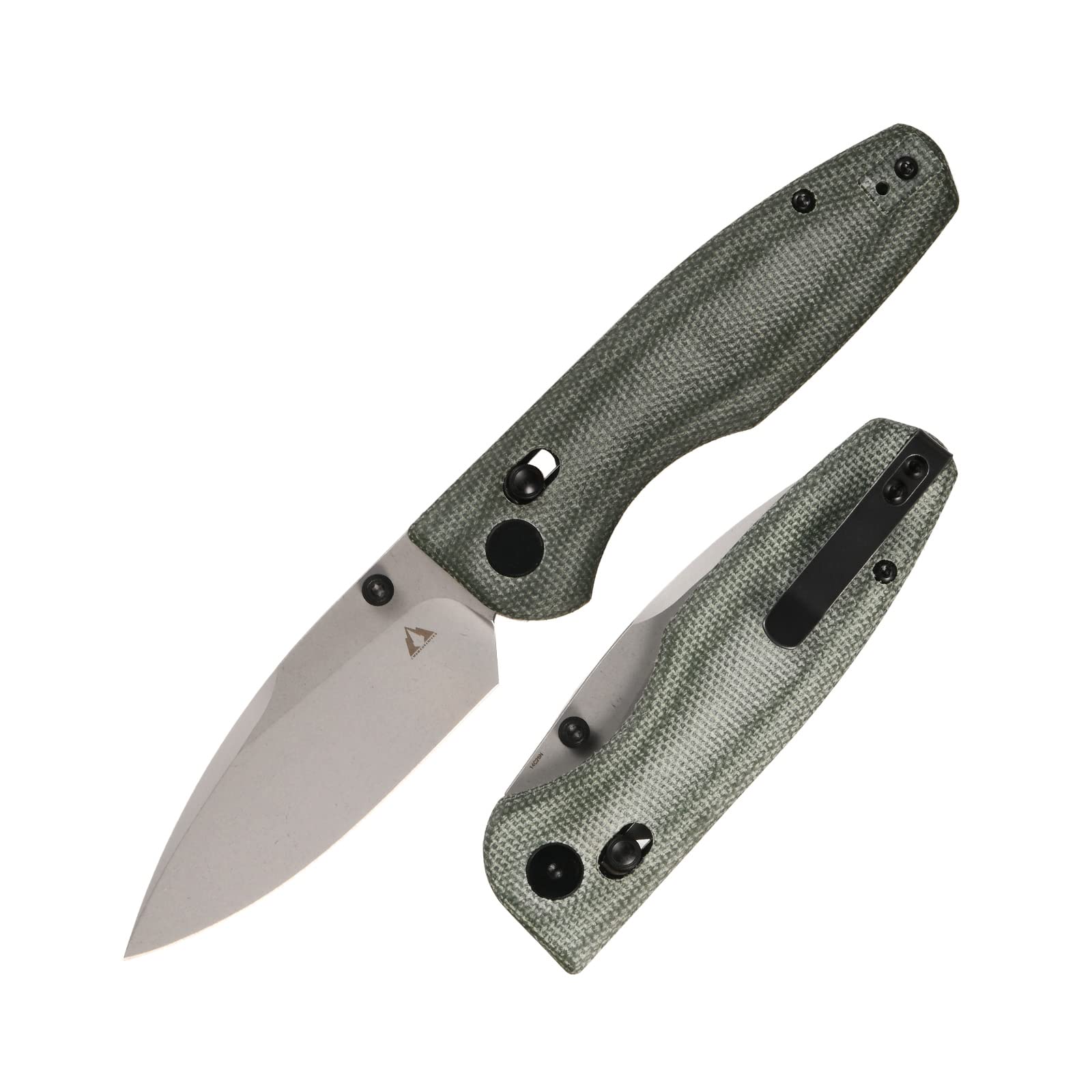 CMB Made Knives CMB Predator Knife CMB-08 Micarta Handle 14C28N Steel Blade Pocket Folding Tactical Survival Camping Outdoors Knife EDC (CMB-08RS)