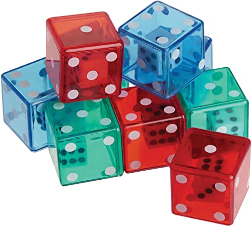 Teacher Created Resources® Dice Within Dice, Pack of 9,Red, Green, Blue, White, 1"