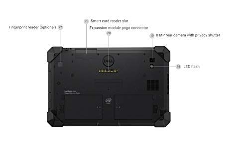 Dell Latitude 7212 1920 X 1080 11.6" Tablet with Intel Core i5-7300U Dual-Core 2.6 GHz, 8GB RAM, 256GB SSD, Verizon 4G