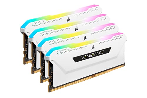 CORSAIR Vengeance RGB PRO SL 32GB (4x8GB) DDR4 3600 (PC4-28800) C18 1.35V - White