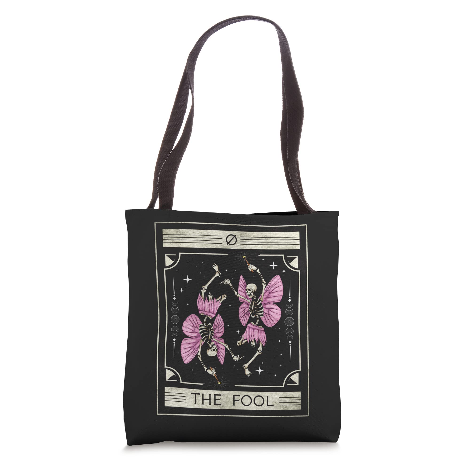 Fairycore Aesthetic Fairy Skeleton Tarot Card The Fool Tote Bag
