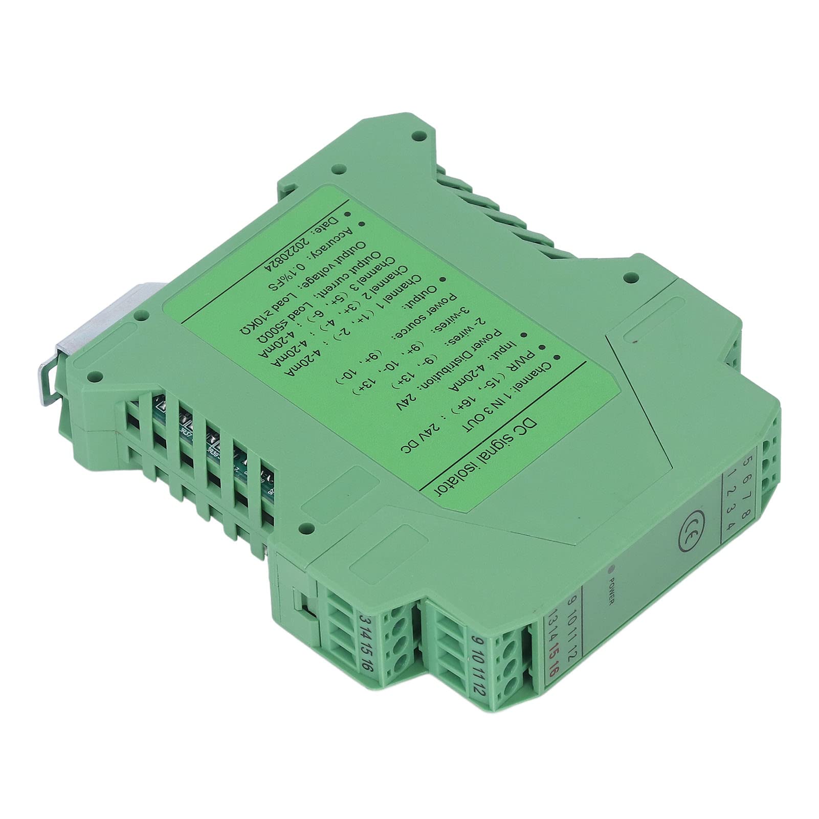 DC Power Isolator 1 in 3 Out 24V DC Power Isolator Converter for PLC Detection 4-20mA