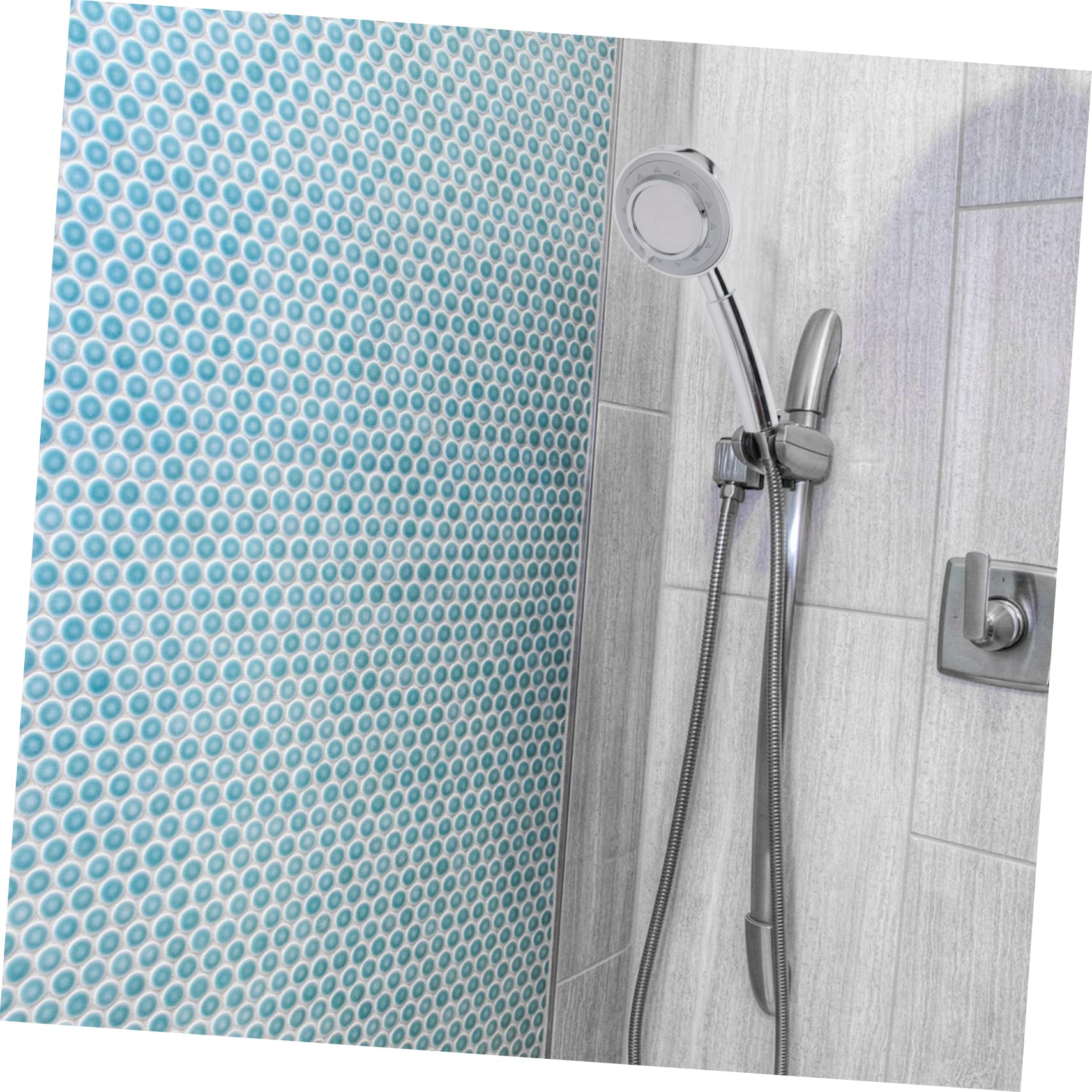 jojofuny 3 Sets Shower Head Showering Spray Head Showerhead Kitchen High Pressure Rainfall Spray Bath Kits Wood Led Base Magnetic Soap Holder Caps Bathroom Head Toilet Abs Suit Handheld