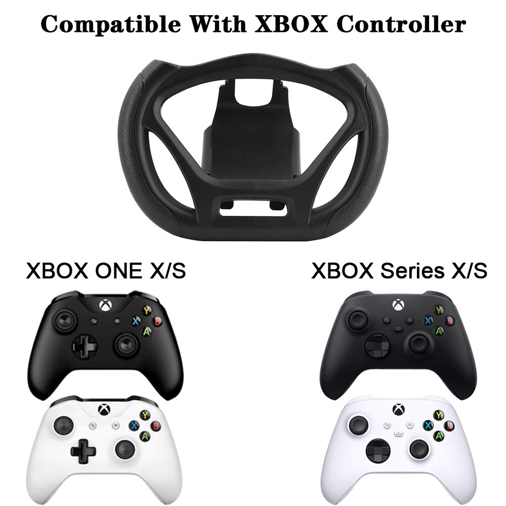 Xbox Series Gaming Racing Wheel, Meagadream Steering Wheel with 4 Table Suction Cup for Microsoft Xbox Series S/X, Xbox One/Xbox One S/Xbox One X Controller (Controller Not Included)