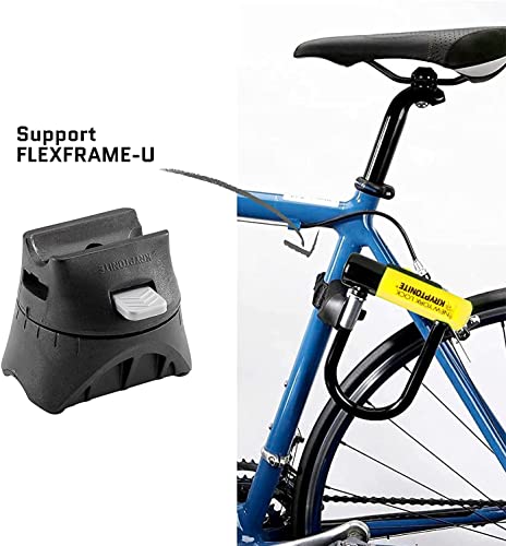 Kryptonite New York Standard Bike U-Lock, Heavy Duty Anti-Theft Bicycle U Lock Sold Secure Gold, 16mm Shackle with Mounting Bracket and Keys, Ultimate Security Lock for Bicycles E-Bikes Scooters