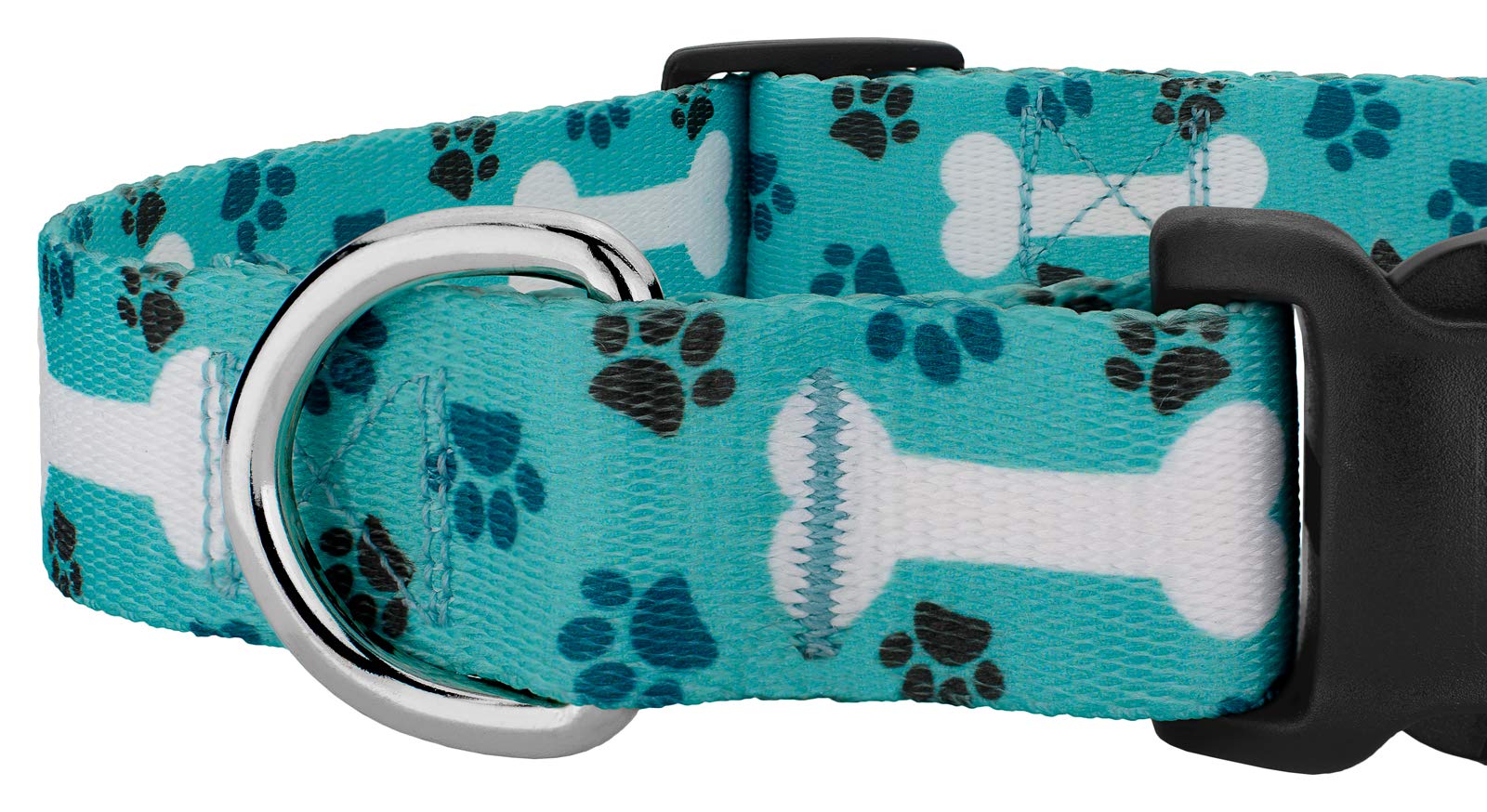 Country Brook Design - Oh My Dog Deluxe Dog Collar - Made in The U.S.A. - Dog's Life Collection featuring Playful Designs (1 Inch, Medium)