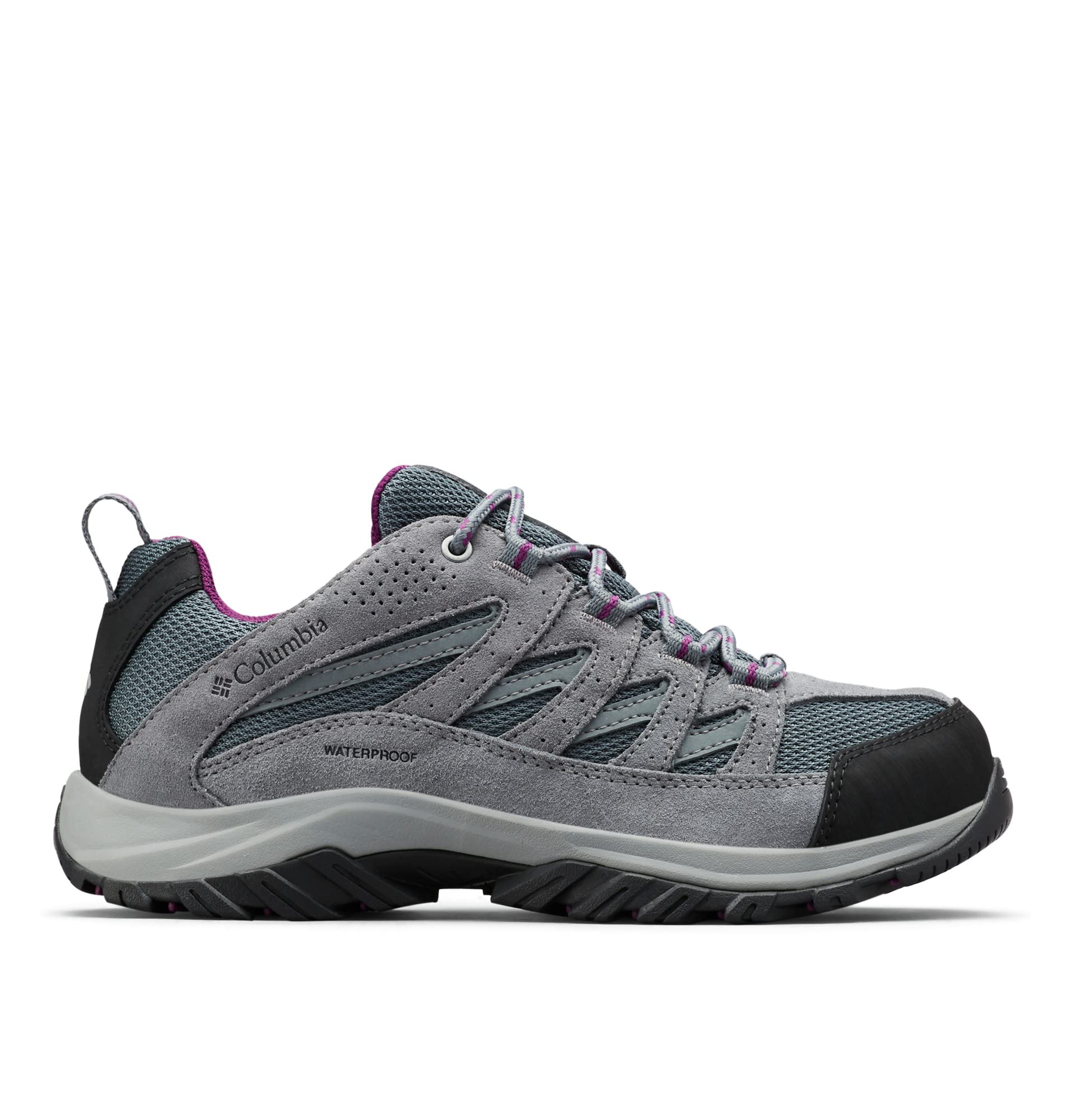 Columbia Women's Crestwood Waterproof, Graphite/Wild Iris, 9