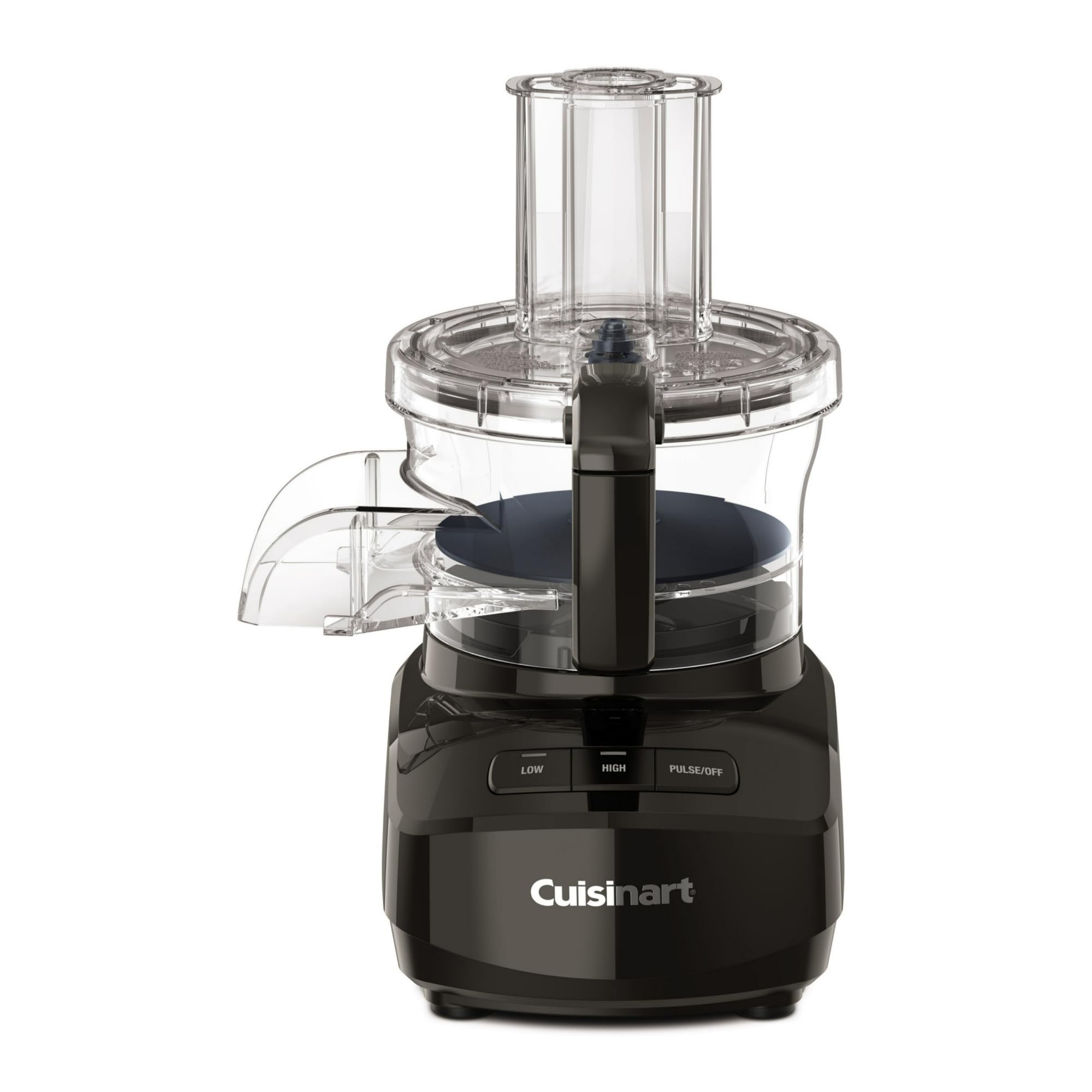Cuisinart 9-Cup Food Processor (Black) - Efficient Universal Blade, In-Bowl Storage, and Quick Chopping - Kitchen Appliance for Home Chefs Bundle with Measuring Spoons, and 2-Piece Spatula (3 Items)