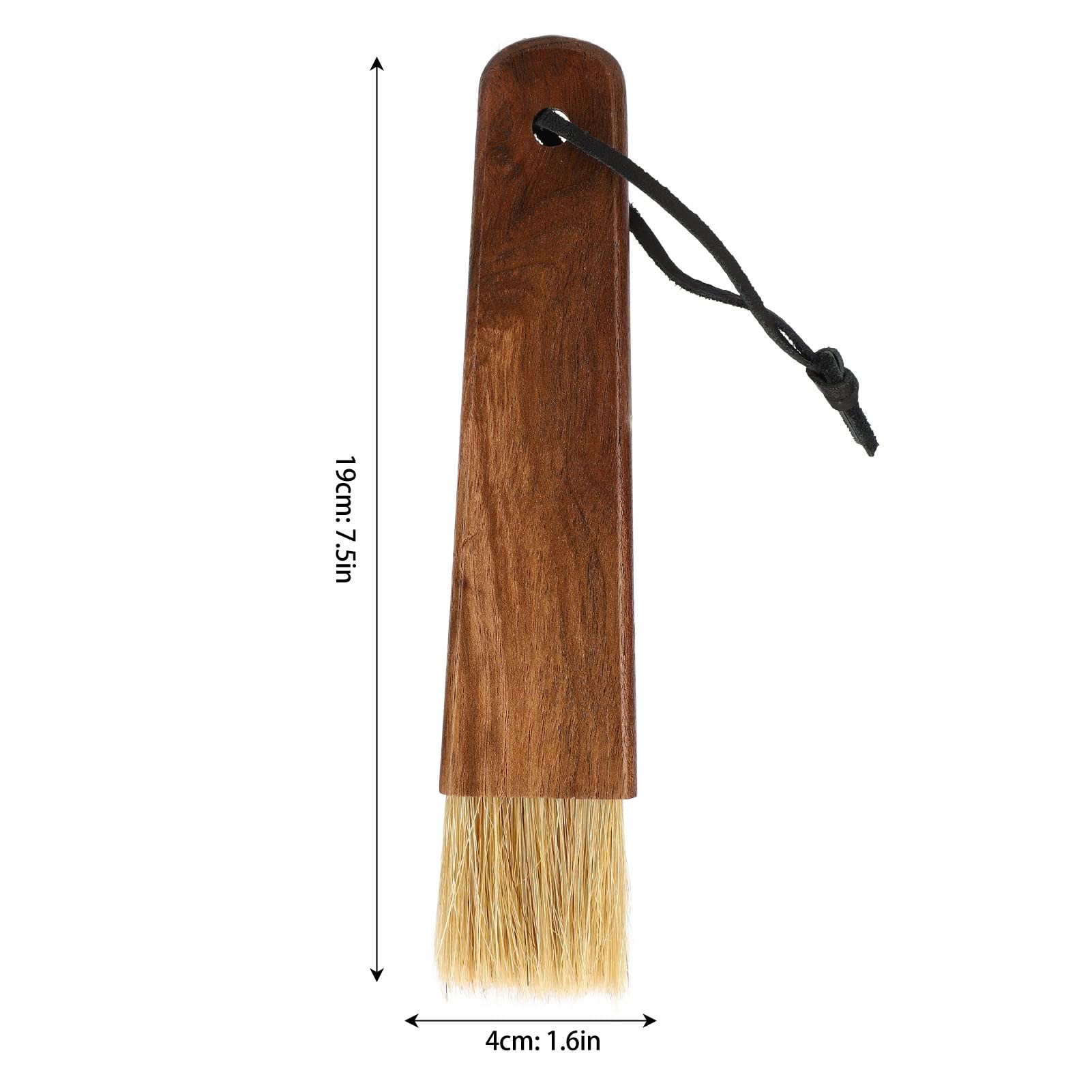 Coffee Grinder Cleaning Brush, Soft Bristles Espresso Brush, Coffee Quick Cleaning Brush with Wood Handle for Bean Grain Coffee Tool Barista Home Kitchen (Yellow)
