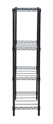 TRINITY 4-Tier NSF Wire Shelving Rack, 36 by 14 by 54-Inch, Bronze