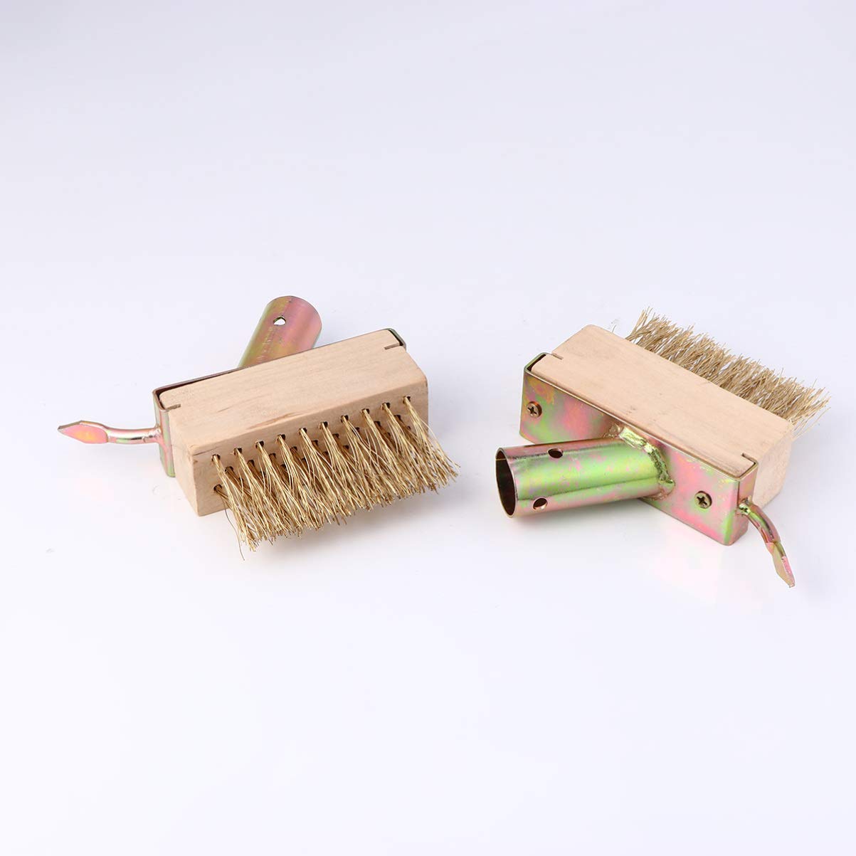 Happyyami 2PCS Weeding Wire Brush Tools Patio Weed Brush Head Set Replacement Gardening Weeding Tool Weed Remover for Outdoor Patio, Paving, Sideway, Garden Path and Driveway