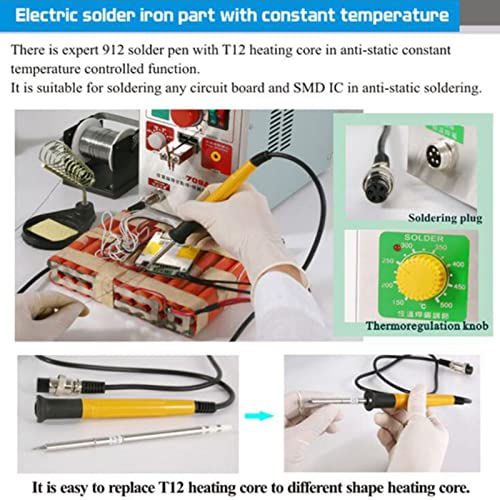 GAOMIN 709AD+ Battery Spot Welder,3.2kw Pulse Welding Machine for 18650 14500 Lithium Batteries Battery Pack,Wire-Controlled Foot Switch,for Battery Packs,Button Cells,Battery Repair
