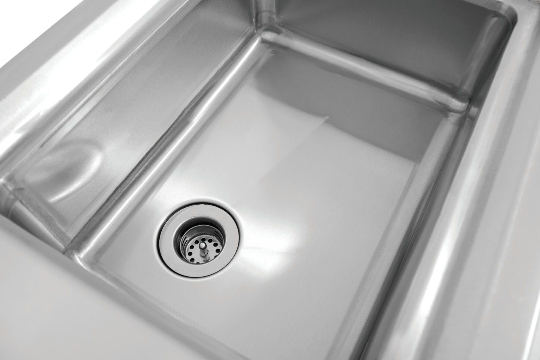 Kratos Commercial Restaurant Sink, 1 Bowl Underbar Hand Sink with Faucet - 14.5"x18.75" (29N-110)