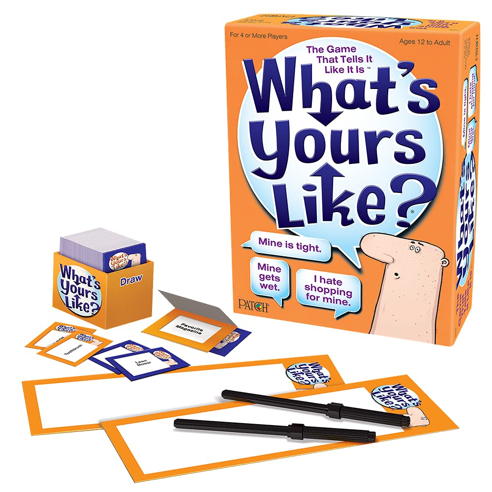 PlayMonster What's Yours Like? β Hilarious Party Card Game β Describe What Your Guess Word is Like β Ages 12+