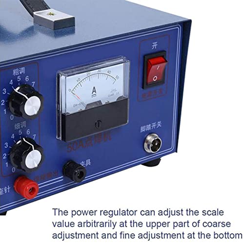 GAOMIN Jewelry Spot Welding Machine,50A Adjustable Pulse Spot Welder,400w Gold Silver Platinum Spot Welder,Welding Range 0.5-1mm,Artisan Tools for Metal,Silver,Platinum,Jewelry Repair