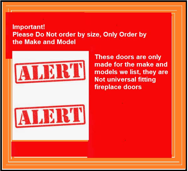Temco Prefab Fireplace Door | Frame Included | Easy to Install | Fits ONLY Models: TFC42-3, TFC42-4, TLC42-3, TLC42-3I, TLC42-4, TLC42-4I