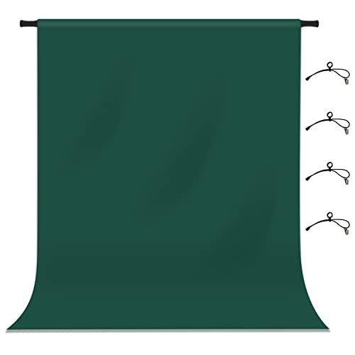 KUKUSOUL 7x10ft Blackish Green Curtain Backdrop Dark Green Portrait Background for Photoshoot Wedding Baby Shower Birthday Decor KUKX009