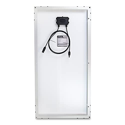 ExpertPower 100 Watt 12 Volt Monocrystalline Solar Panel, Compact Design 40.16 X 20.08 X 1.38 in, High Efficiency Module PV Power for Battery Charging Boat, Caravan, RV, Off Grid Applications